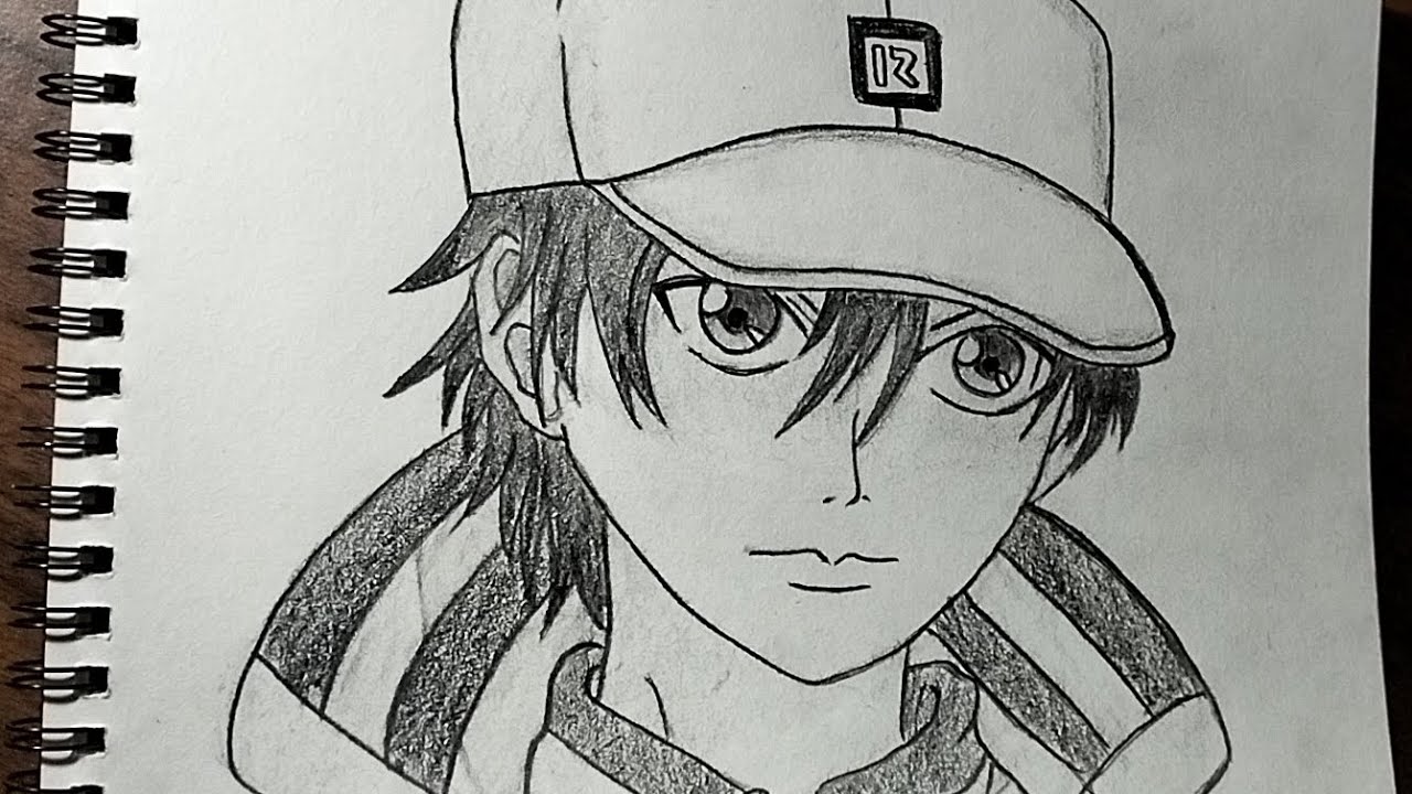Easy Anime Drawing| How to draw| Ryoma Echizen| Prince of Tennis|Anime ...