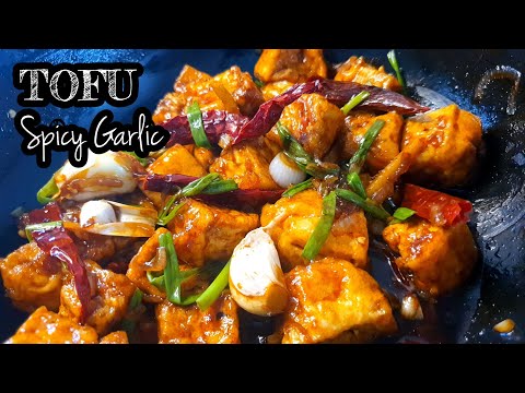 Delicious Spicy Garlic Tofu RECIPE! | Resepi Tauhu Kicap Vegetarian yang SEDAP!
