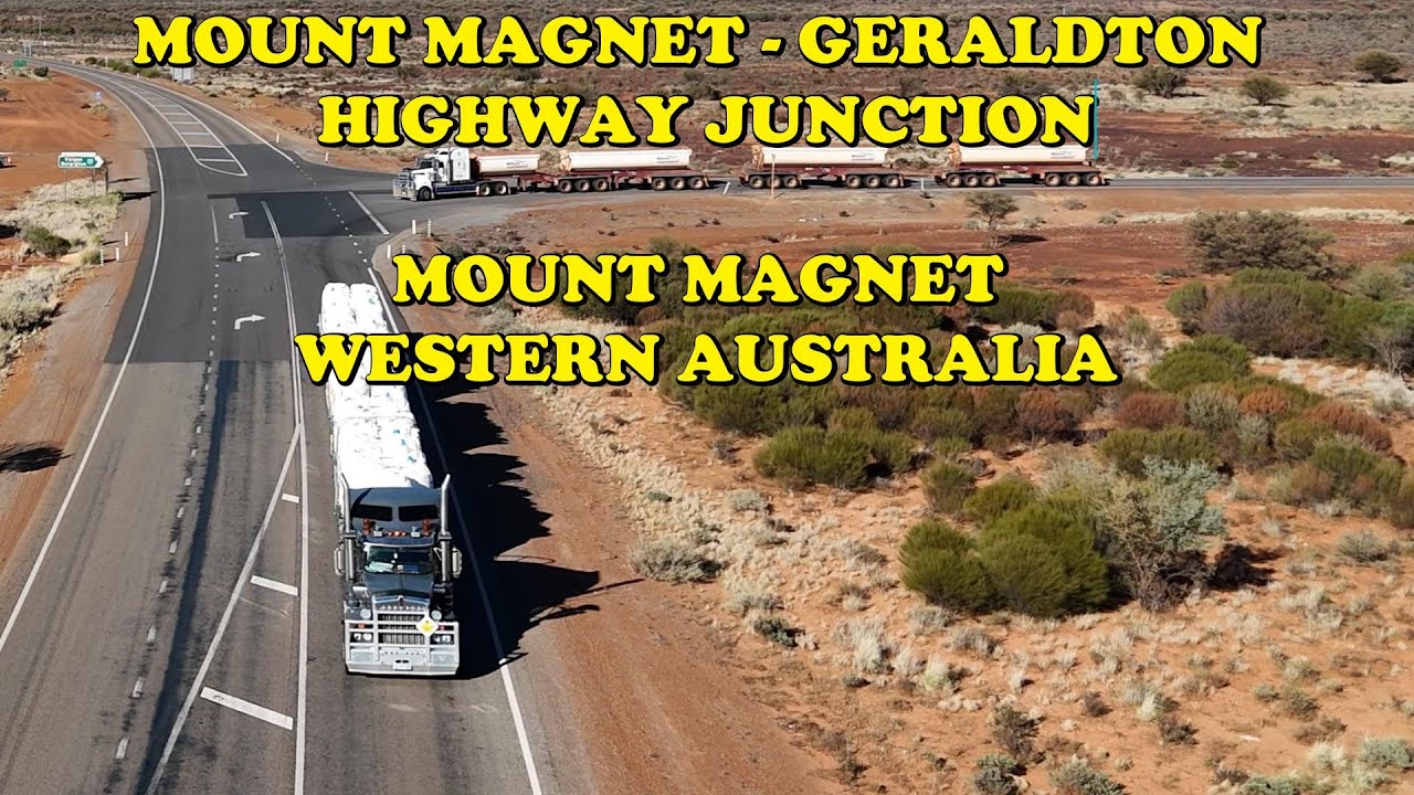 MOUNT MAGNET - GERALDTON HIGHWAY JUNCTION #truckspotting #trucking # ...