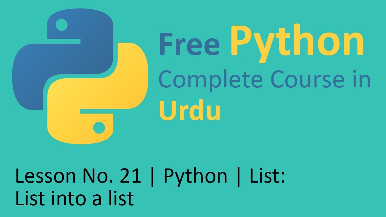 Lesson No 21 Python List List Into A List YouTube lesson-no-21-python-list-list-into-a-list-youtube