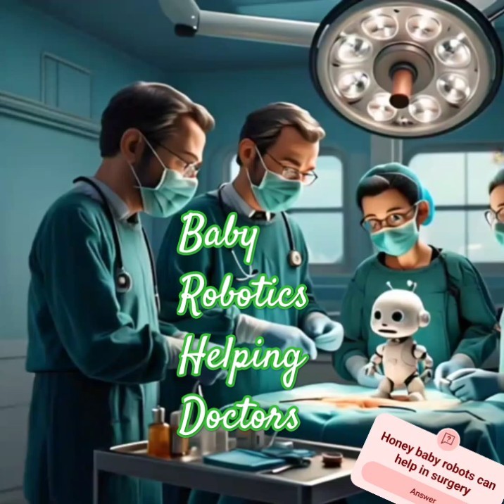 AI baby robots helps doctors in surgery#ai#cute#baby#robot#help#doctor# ...