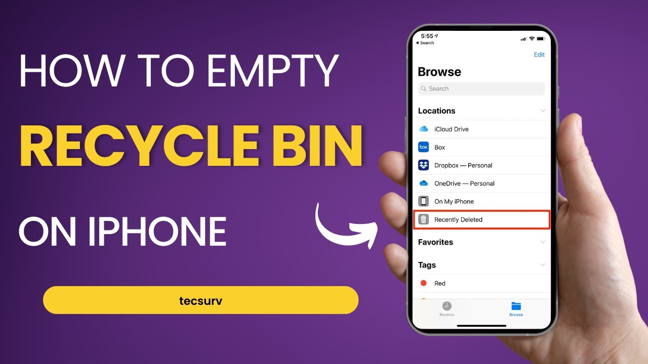 How To Empty Recycle Bin On iPhone - YouTube