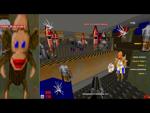 DOOM MOD zdcity v36r1 ZD CITY ZDAEMON SESSIONS UberGewej's Uber Gewej's ZD CITY WAD ARCHIVE MAP 01