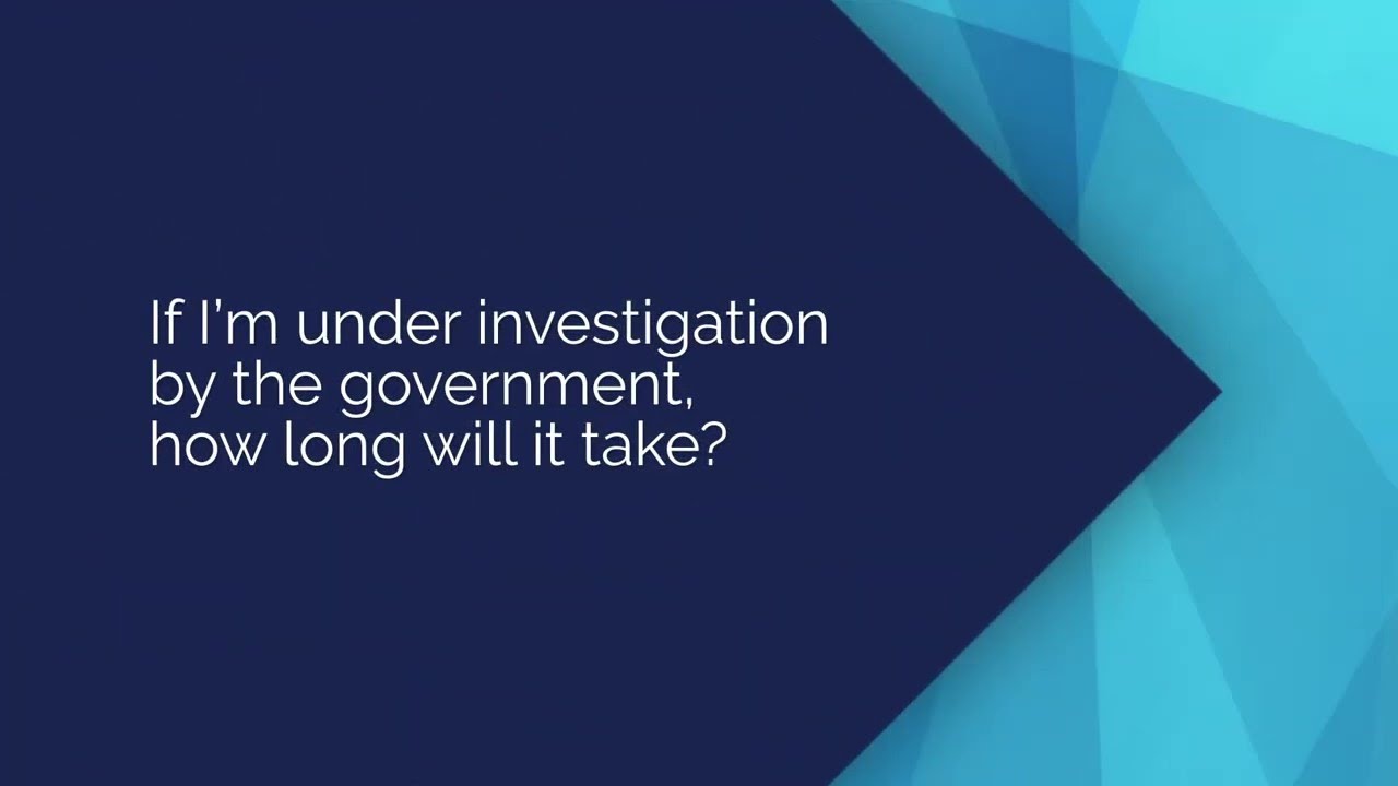 How Long Will a Government Investigation Take? - YouTube