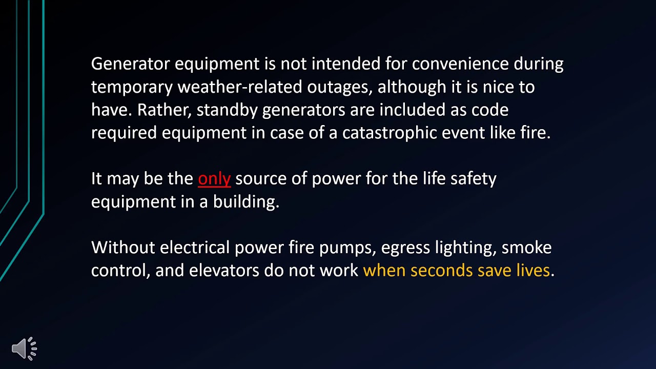 The Standby Generator’s Role in Life Safety - YouTube