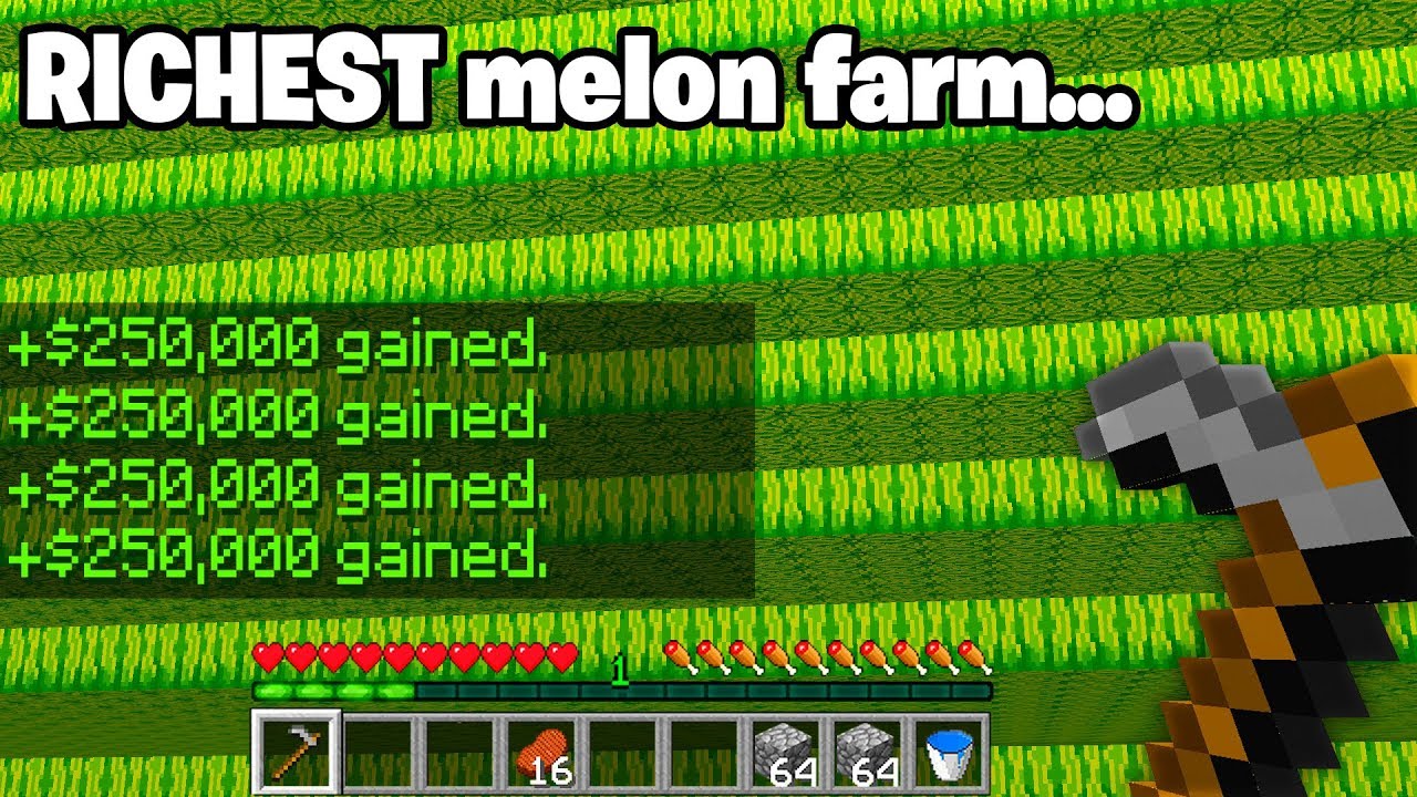 This is the WORLDS EASIEST Minecraft SKYBLOCK FARM ($$) - YouTube