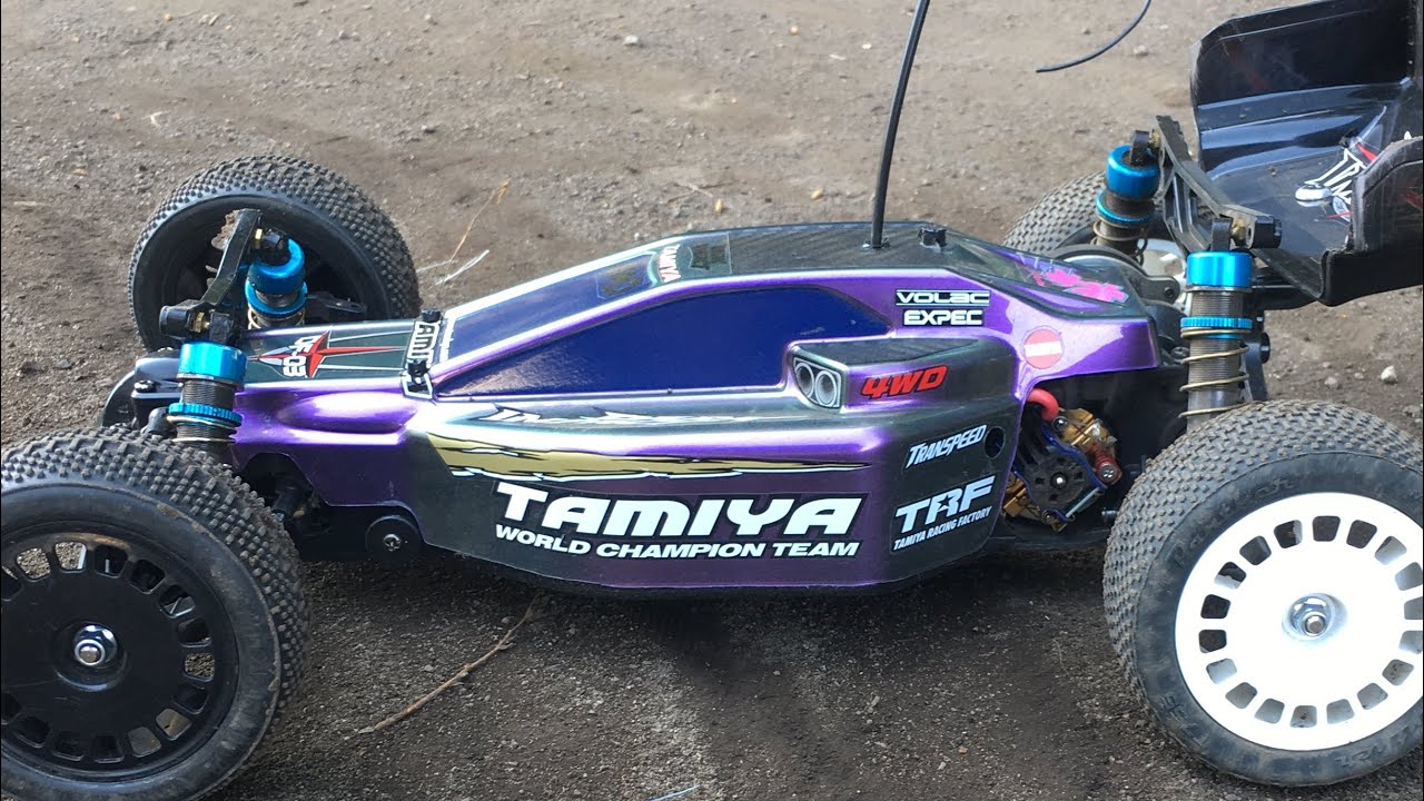 【ラジコン】タミヤDF 03ダークインパクトプライベートサーキット編 - YouTube