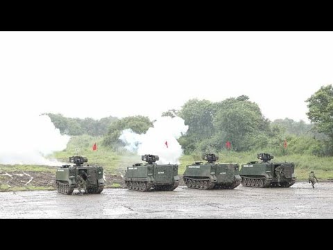 FOOTAGE OF PHILIPPINE ARMY TANKS AND APC IN ACTION! Actual Live Fire ...