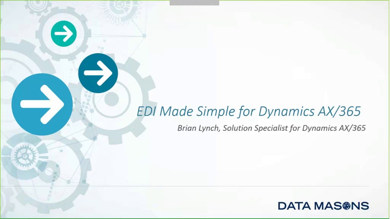 EDI Made Simple for Microsoft Dynamics 365/AX by Data Masons - YouTube