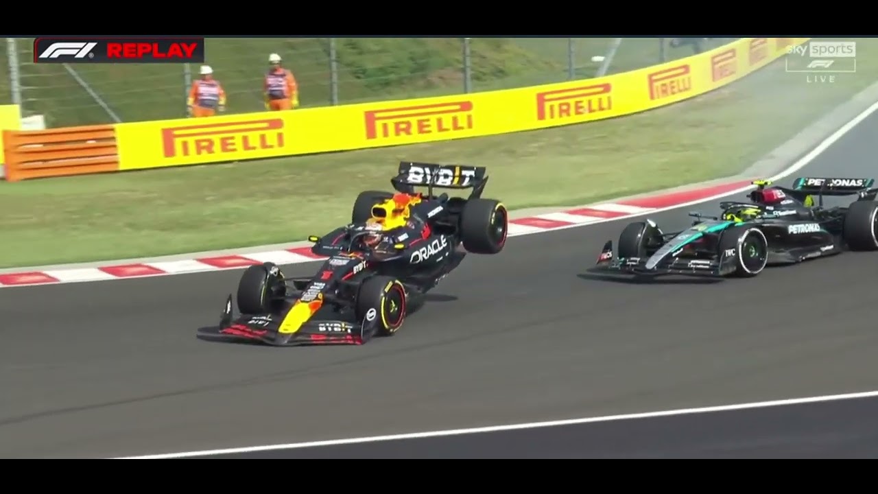 Verstappen dive bombing into Hamilton #formula1 #shorts - YouTube