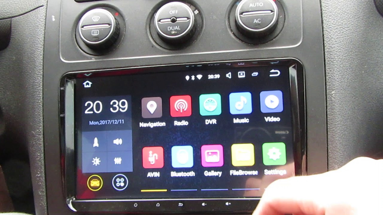 Navigatie 9 inch android pt VW SKODA SEAT - YouTube