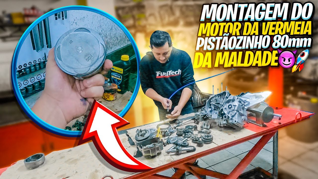 TUDO PRONTO PARA MONTAGEM DA FAN VERMEIA 190cc VAMOS PARA LONDRINA ...
