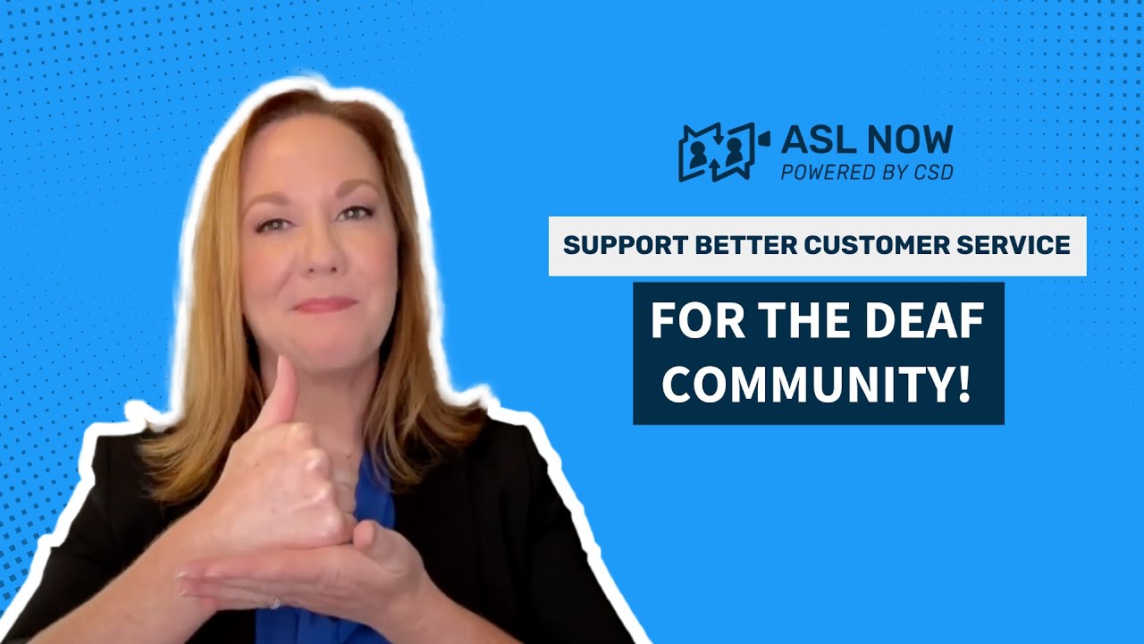Support Better Customer Service for the Deaf Community! - YouTube