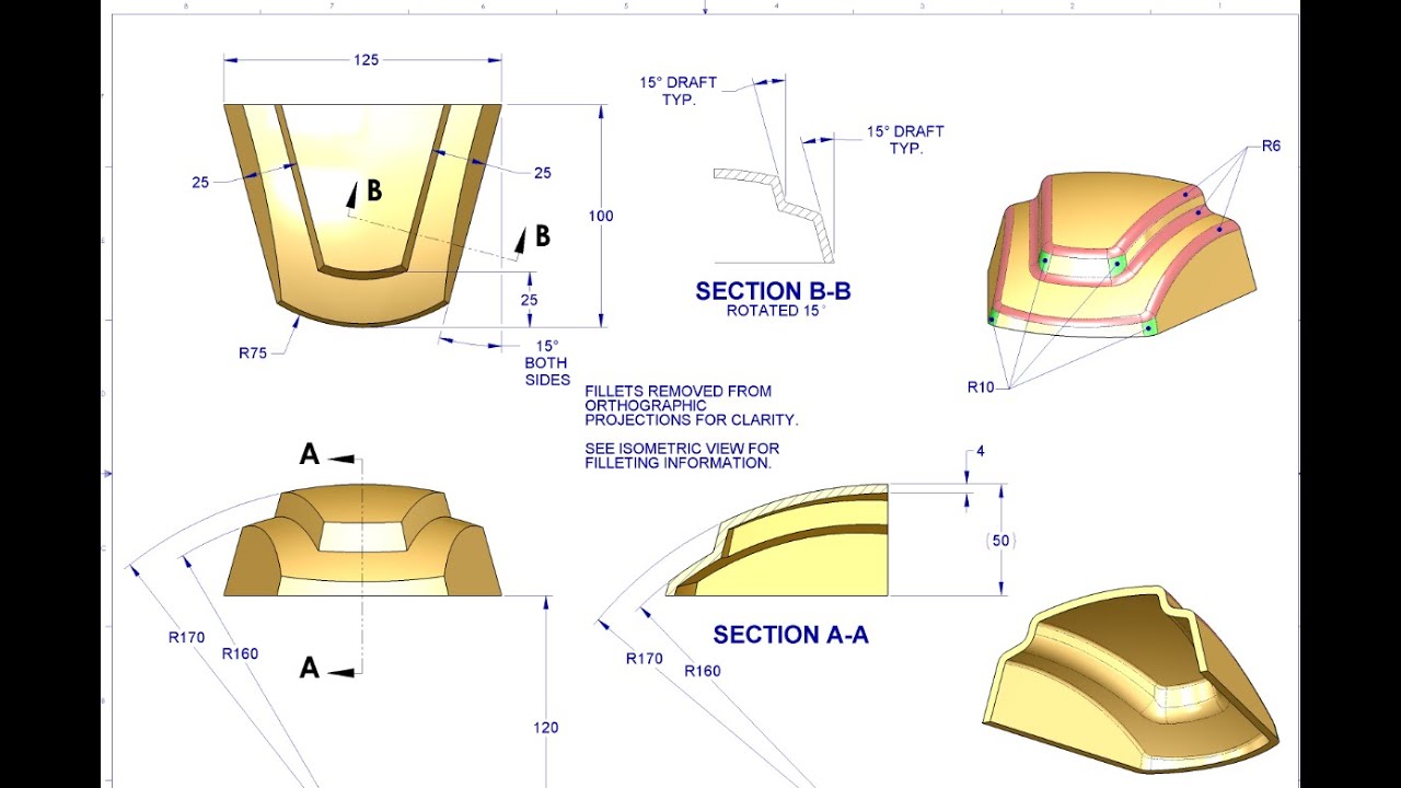 Model Solidworks Model Mania parts in Creo Parametric || 2004 Part ...