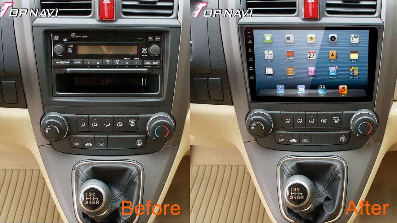 Android Car Radio Multimedia Player Navigation GPS WiFi DSP For Honda CRV 2006-2012 Head Unit ...