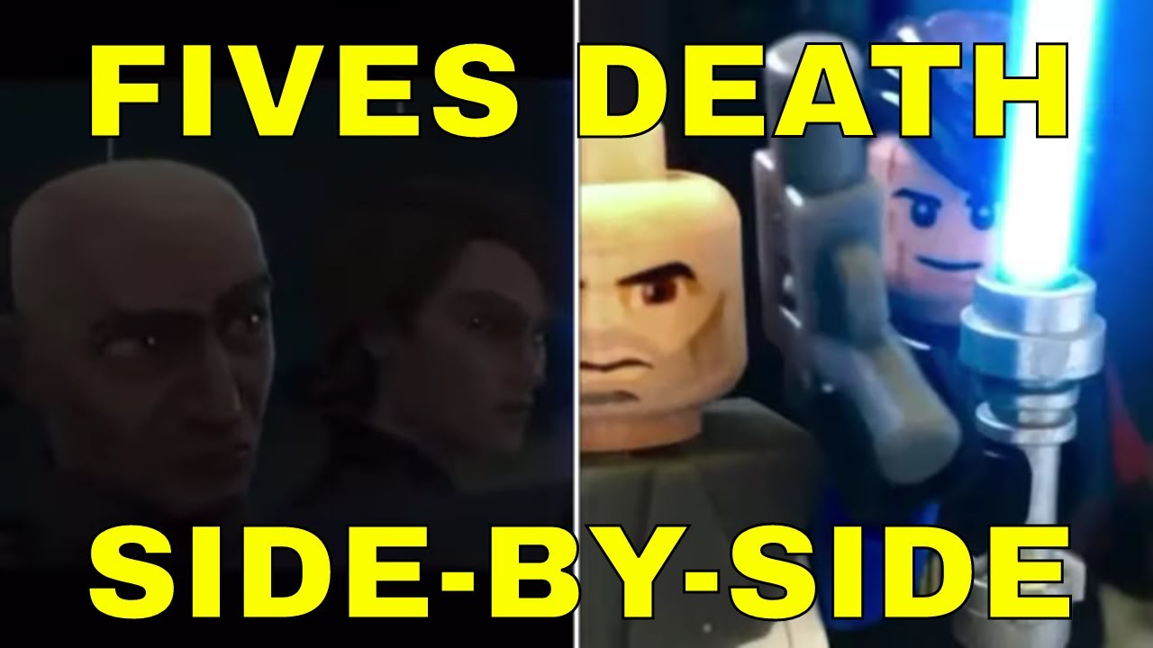 Side-by-Side Fives Death Lego Stop motion Clone Wars Season 6 Episode 4 ...