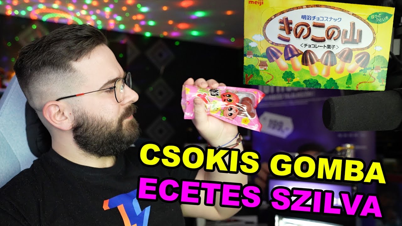 CSOKIS gomba és ECETES SZILVA CUKOR? 🤮 | Japán édesség kóstolás - YouTube