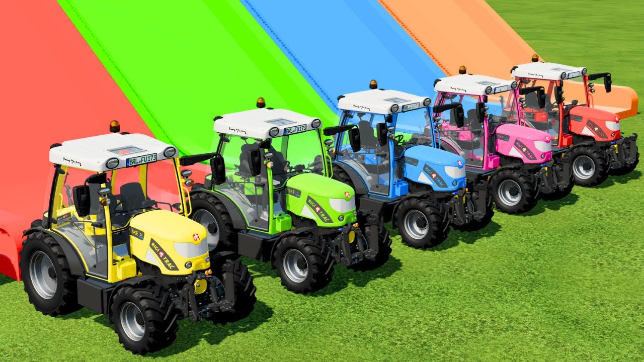 AMAZING JOURNEY: MINI TRACTOR MOVES ROADS FULL OF OBSTACLES! FARMING ...