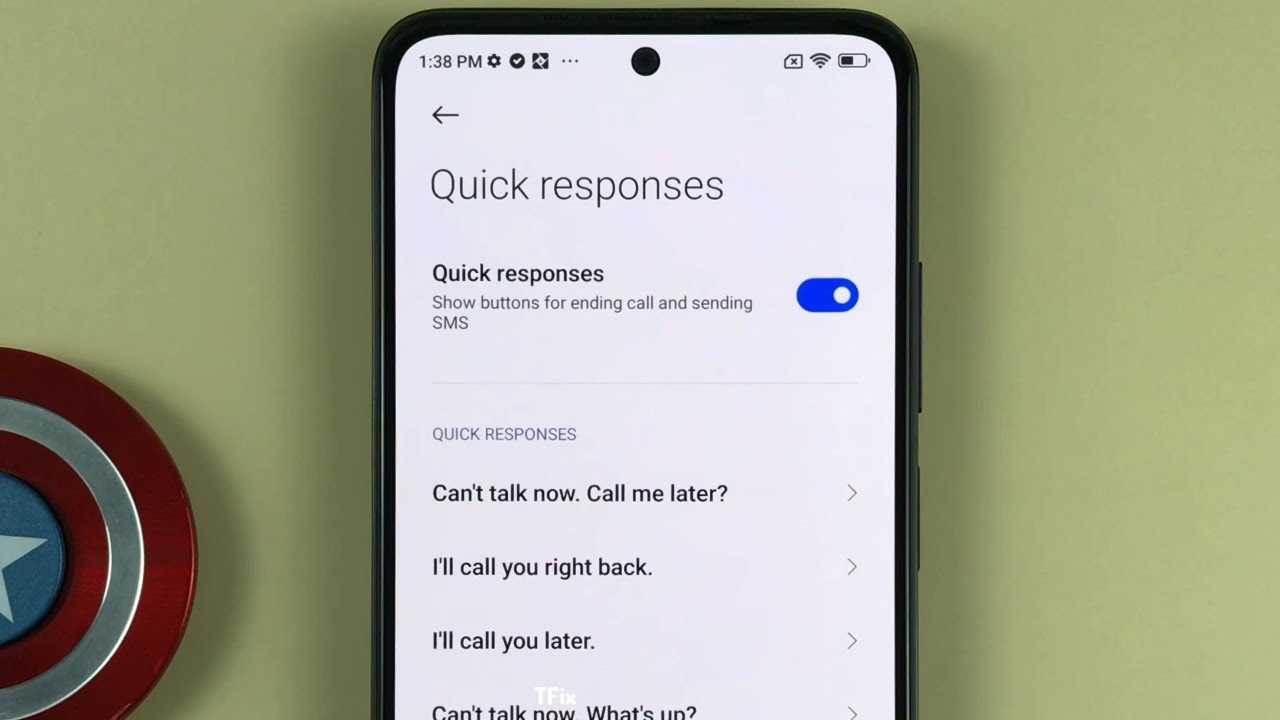 How to answer quick calls with messages on Xiaomi Redmi Note 11 Android ...