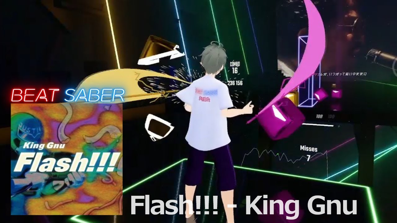 BeatSaber｜Flash!!! - King Gnu #19 🔰初心者 - YouTube