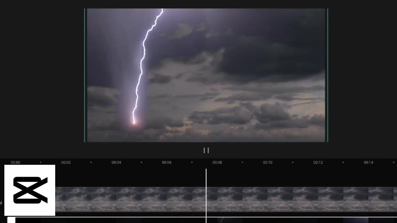 Tambahkan efek petir di video | Realistic | editing CapCut - YouTube