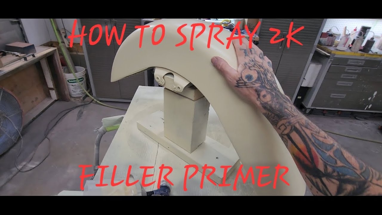 How to spray filler primer for thickness - YouTube