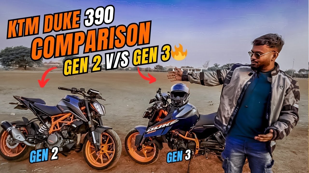KTM DUKE 390 GEN 2 VS GEN 3 | COMPARISON | MAJOR UPGRADES | FEATURES ...