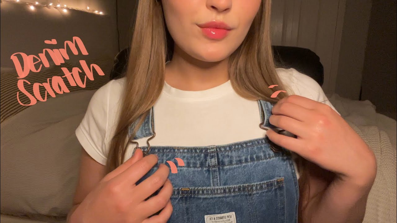 ASMR | JEAN & DENIM Fabric Scratching & Tapping - YouTube
