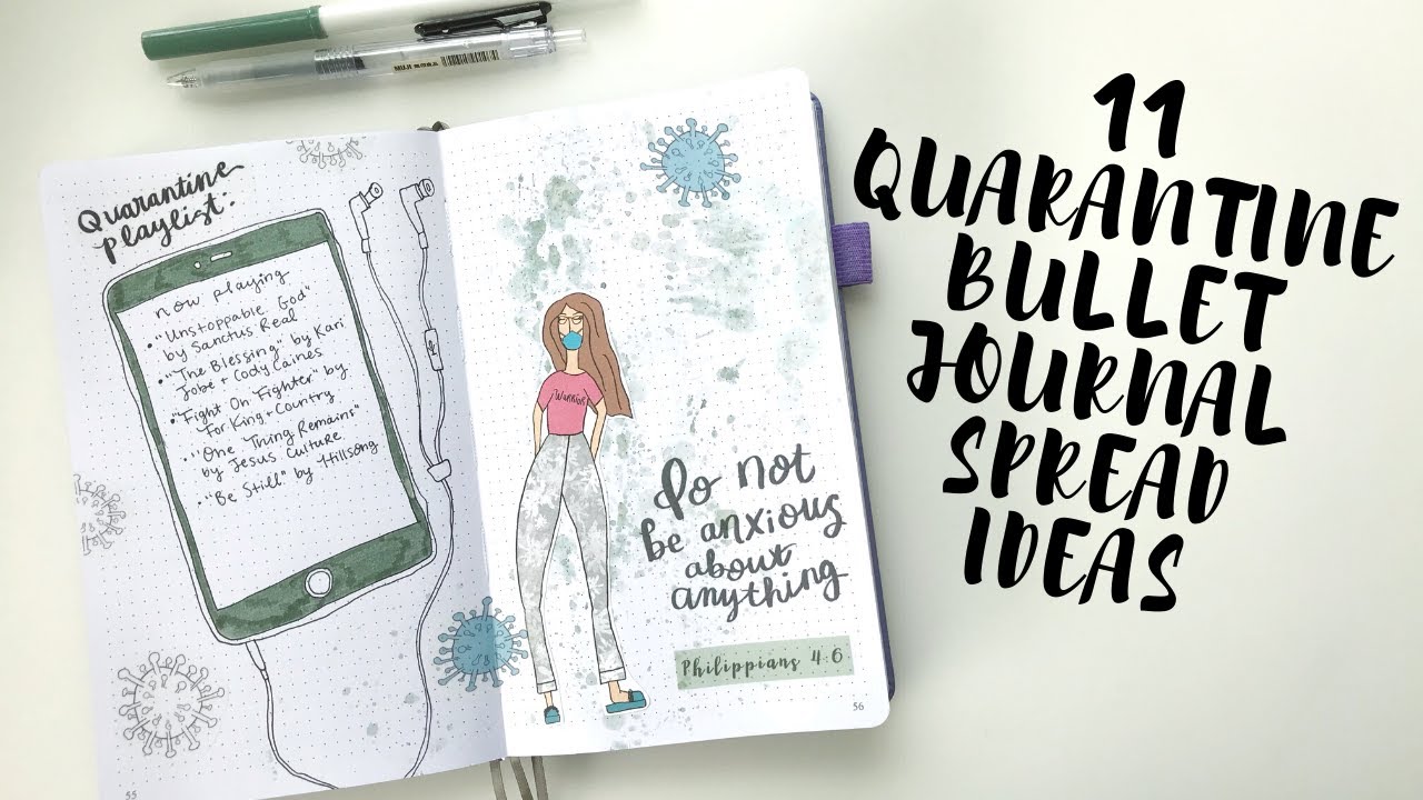 11 QUARANTINE BULLET JOURNAL SPREAD IDEAS | Creative Faith Co. - YouTube