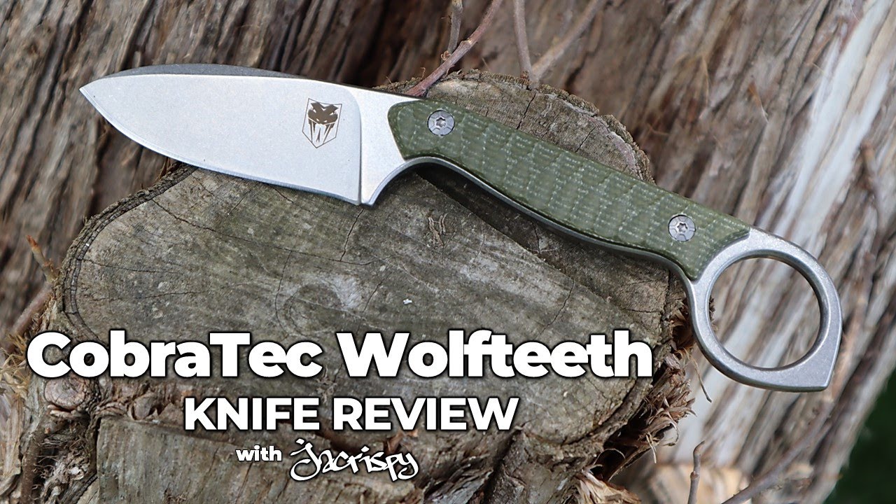 CobraTec Wolfteeth Fixed Blade 5-Minute Knife Review | Jimping with Jacrispy - YouTube