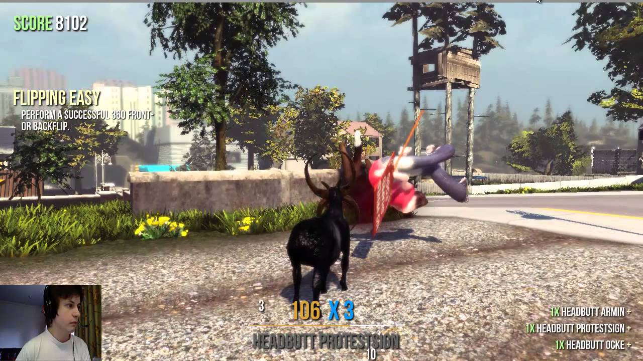 Goat Simulator - how to become an evil devil goat of evil and evilness ...