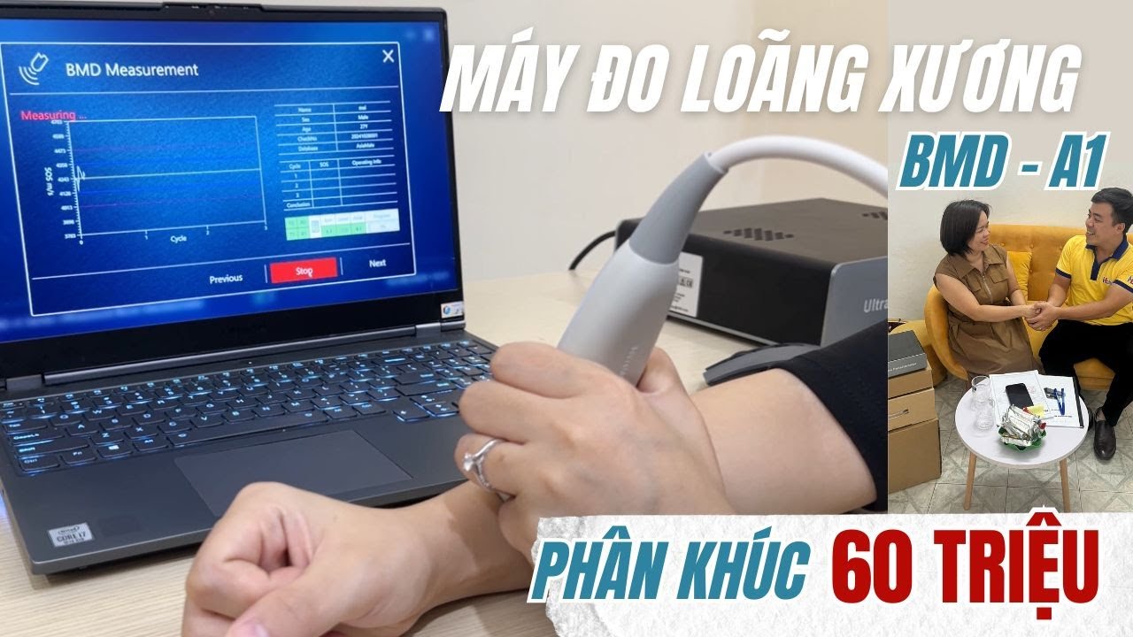 Máy đo mật độ xương bằng sóng siêu âm - Model: BMD-A1 - YouTube