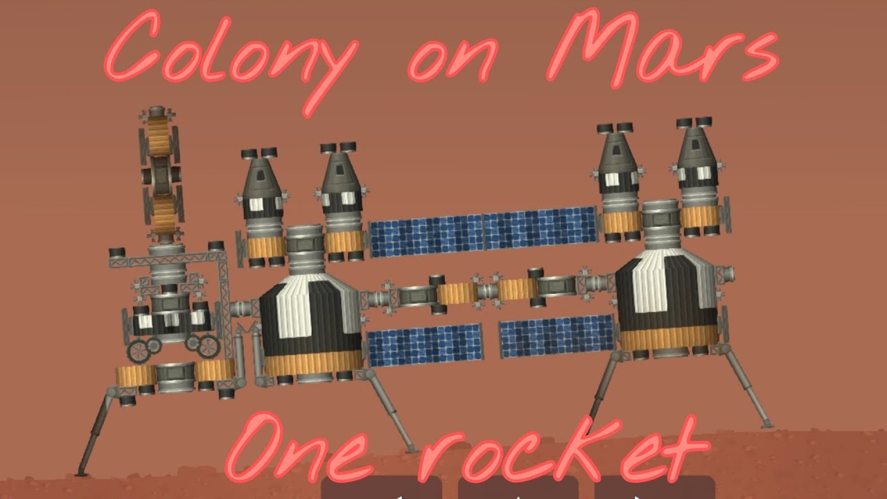 Space colony on Mars | One rocket | No mods | Space base | Blueprint of ...
