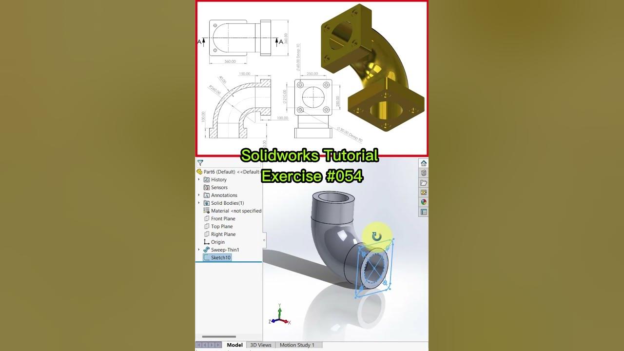 Solidworks Tutorial Exercise #054 - YouTube
