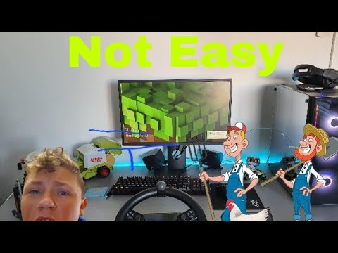 Playing fs22 on worlds smalling real monitor (Not Easy) - YouTube