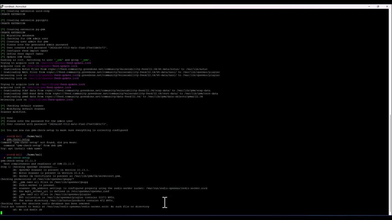 GVM setup on Kali Linux - YouTube