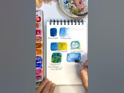 Practicing Watercolor washes & techniques for that muscle memory ...