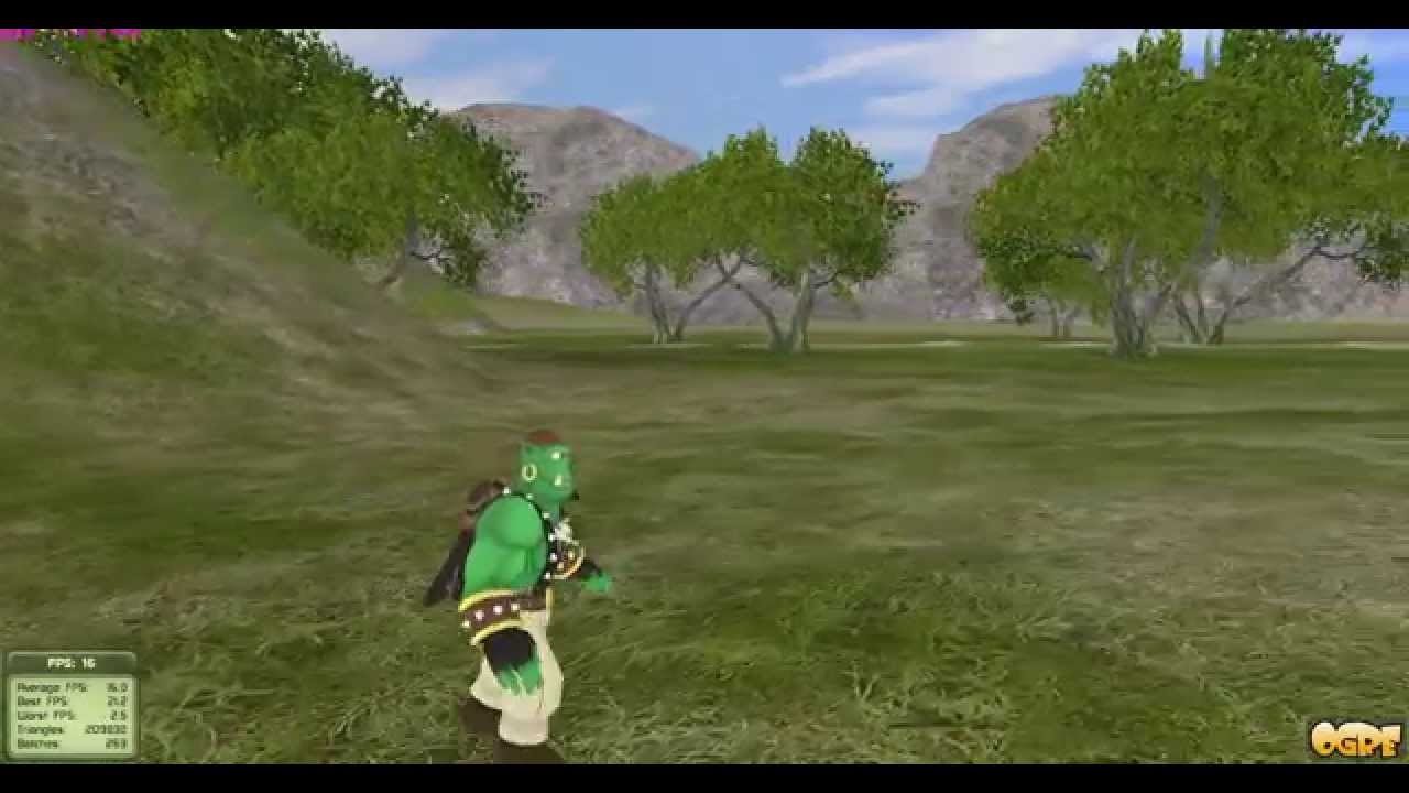 Learning Ogre - Basic Terrain - Walkaround - YouTube