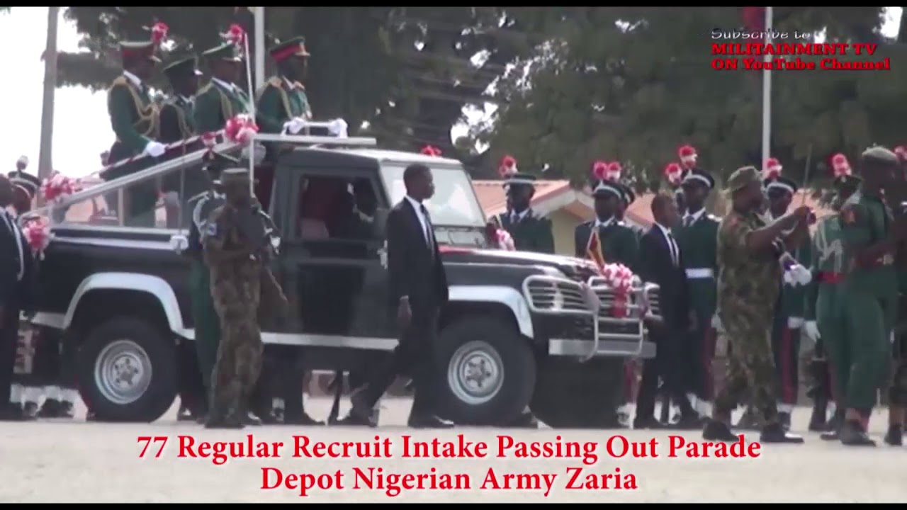 Passing Out Parade, Nigerian Army 77 Regular Recruits Intake,,,,, - YouTube