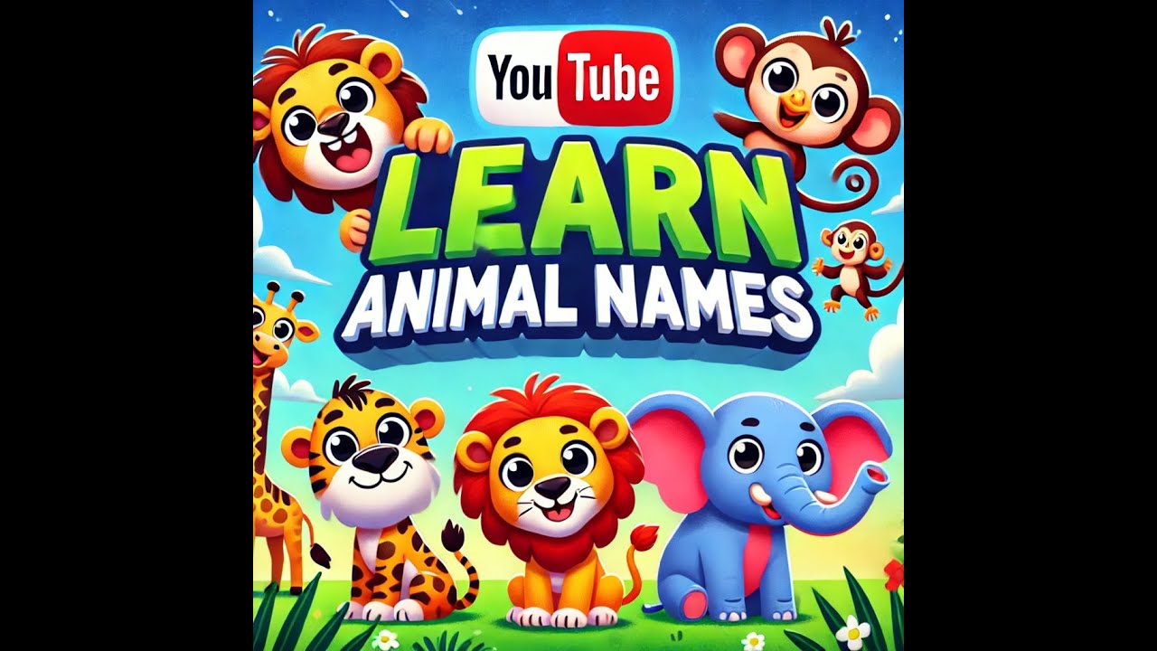 Animal Names for Kids | Learn English Animal Names & Sounds | Fun ...