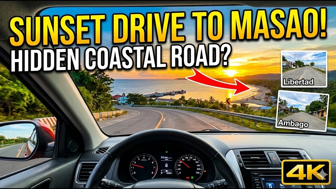 Sunset Drive to Masao | Butuan City Road Tour from Libertad Passing ...