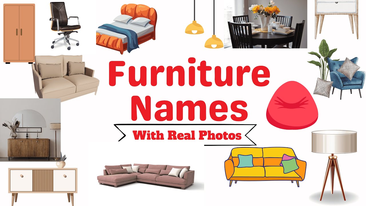 Furniture Vocabulary ll 20 Furniture Names In English With Pictures l ...
