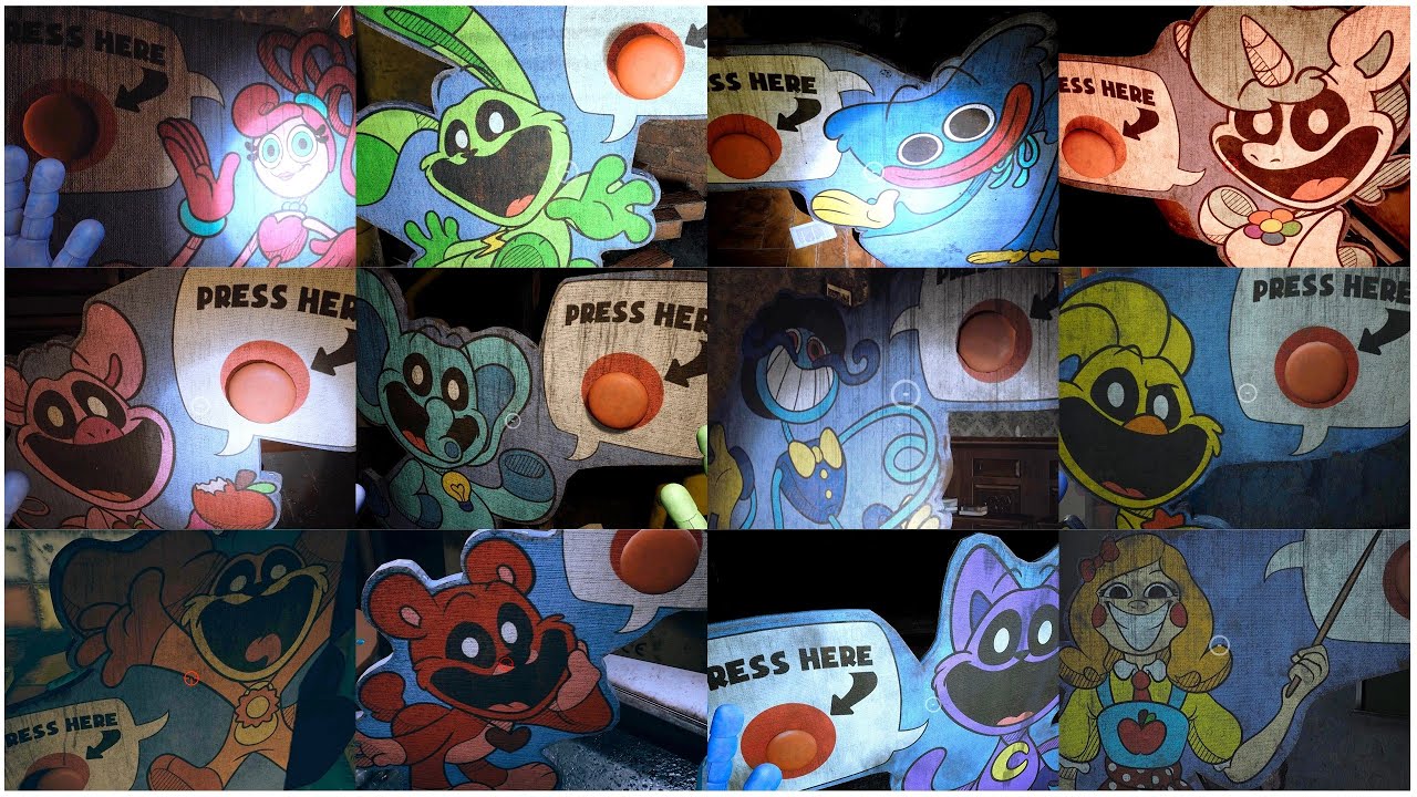 ALL Cardboard Cutout Dialogues (Poppy Playtime - Chapter 3) - YouTube