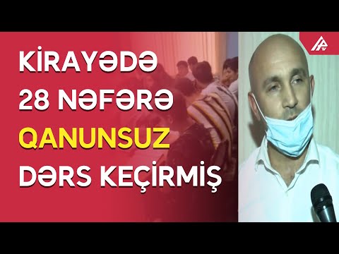 Sumqayıtda bir otaqda 28 nəfər şagirdə dərs keçən repetitor saxlanılıb