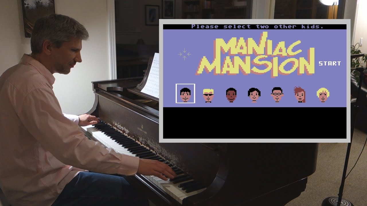 Maniac Mansion C64 piano arrangement - YouTube