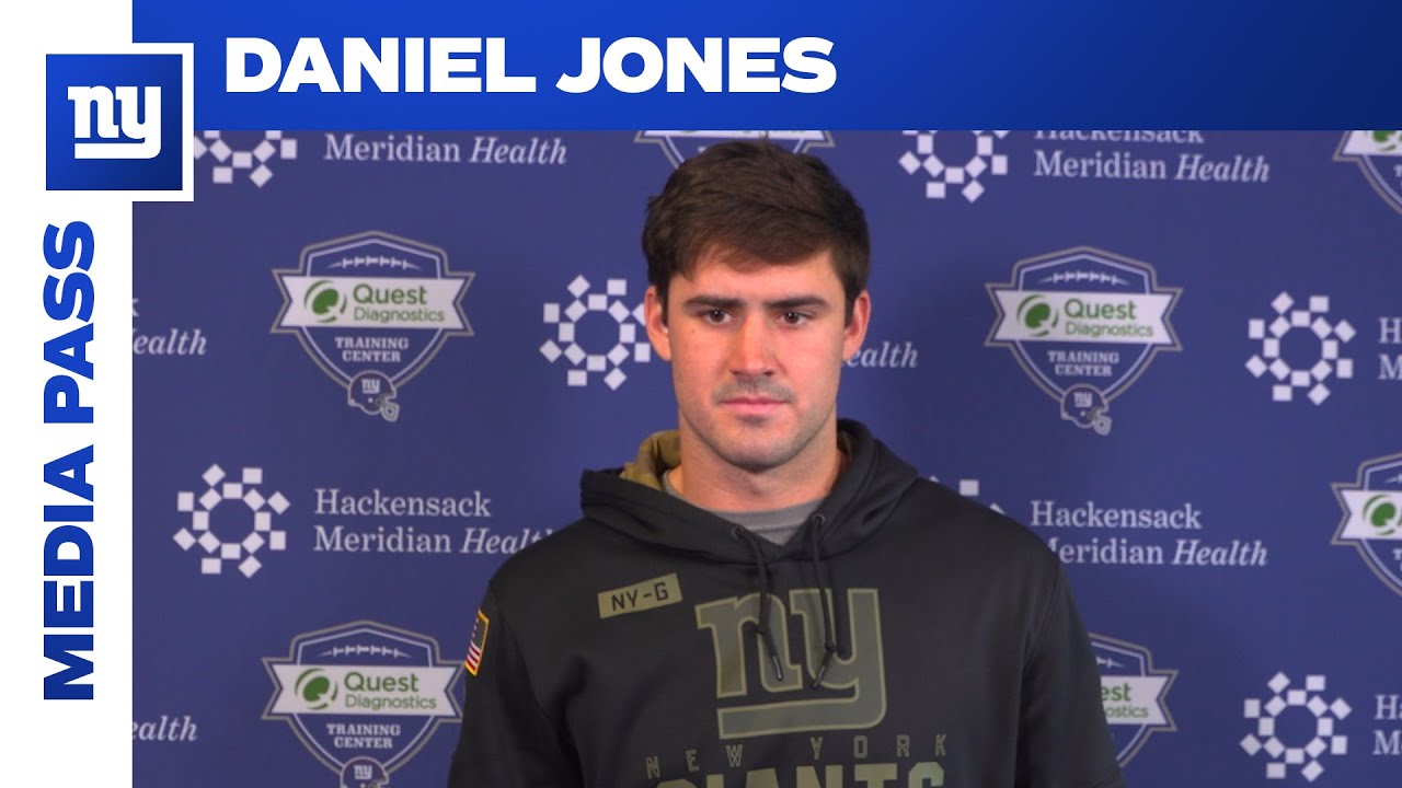 Daniel Jones Updates Status of Neck Injury | New York Giants - YouTube