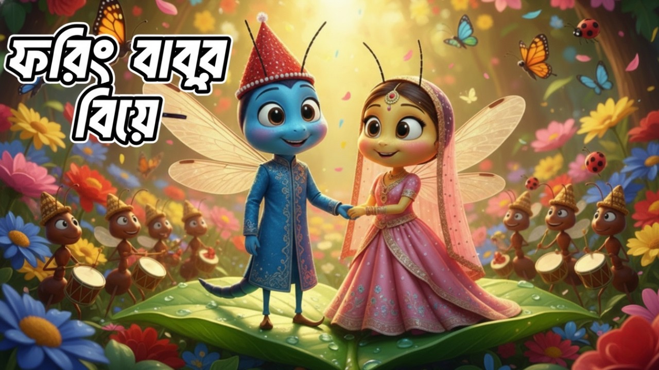ফড়িং বাবুর বিয়ে | Phoring Babur Biye | Bangla Cartoon Rhymes for Kids ...