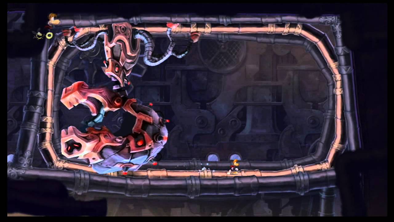 Rayman Origins Boss 8 - Mecha Carnivora & Mecha Mocking Bird - YouTube