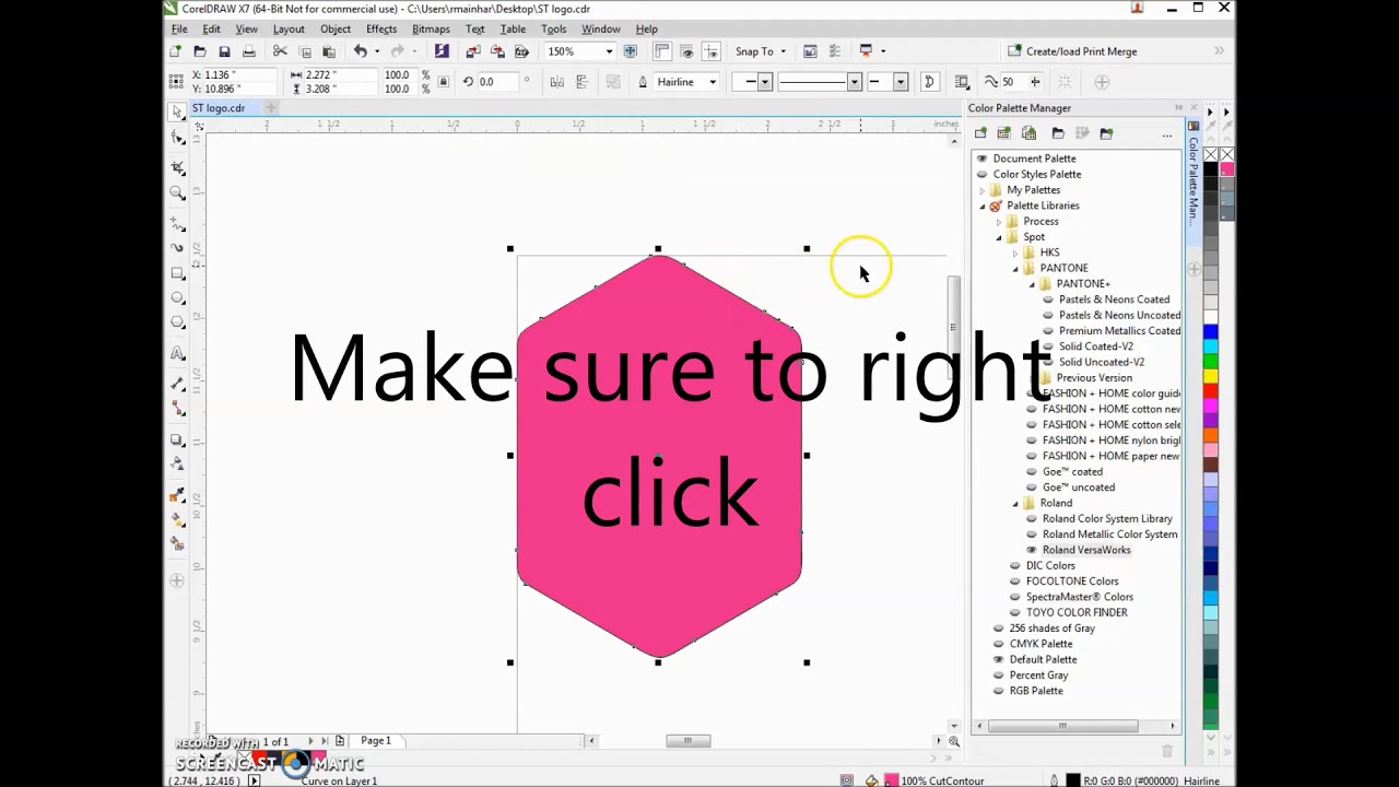 Add Cut Lines In Corel For VersaWorks YouTube Add Cut Lines In Corel For VersaWorks YouTube
