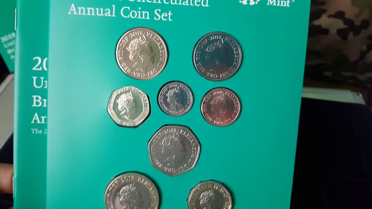 2018 coin set and 2018 sir Isaac Newton 50p - YouTube